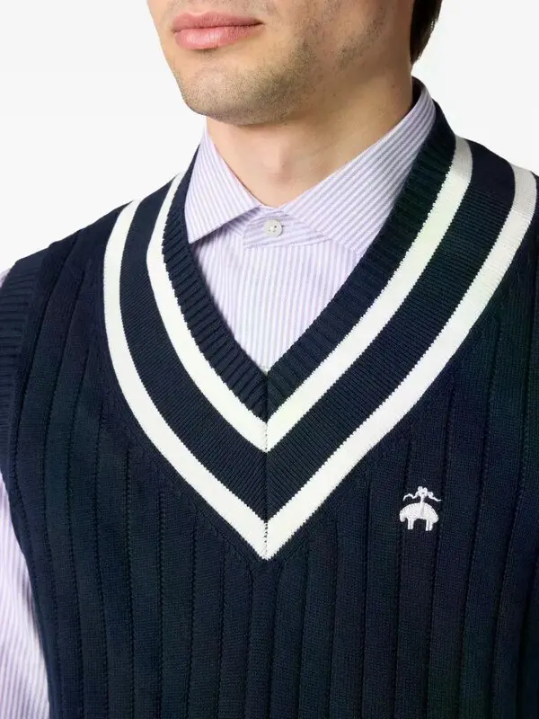 Brooks Brothers Logo-embroidered Vest