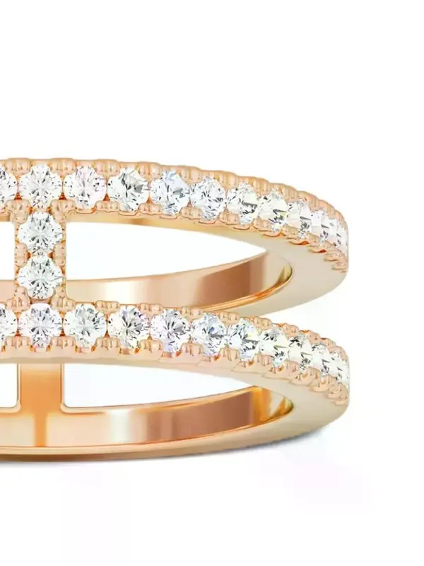 APM MONACO Double Line Pavé Ring