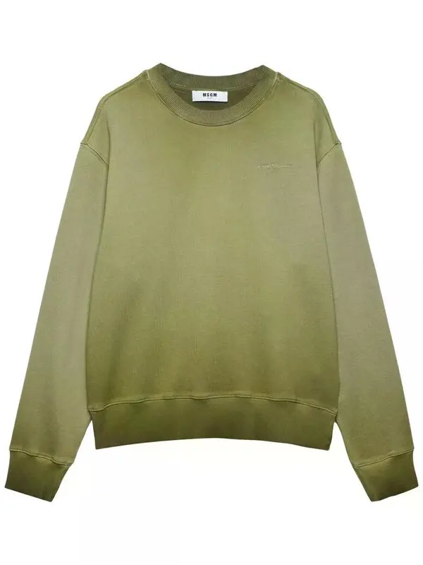 MSGM Embroidered-logo Cotton Sweatshirt