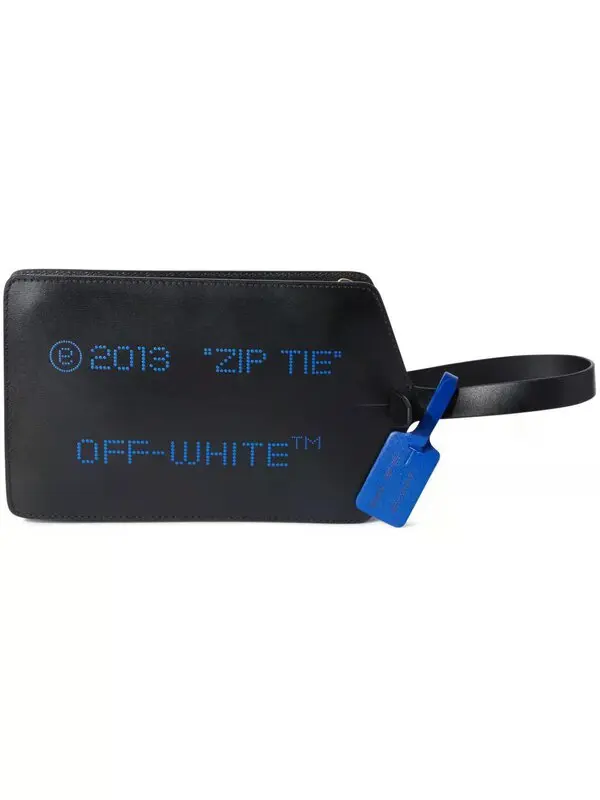 Off-White Zip Tie Clutch