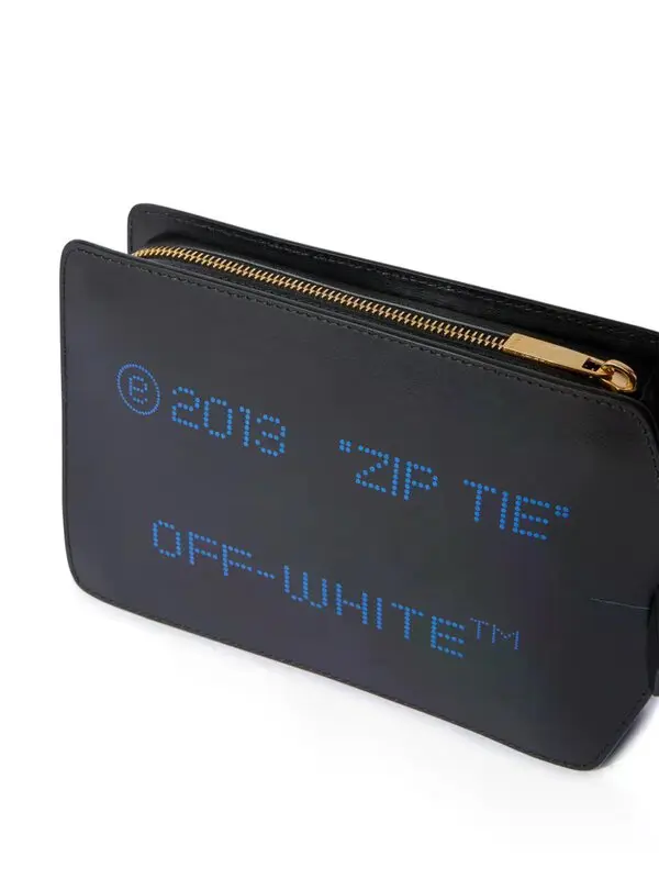 Off-White Zip Tie Clutch