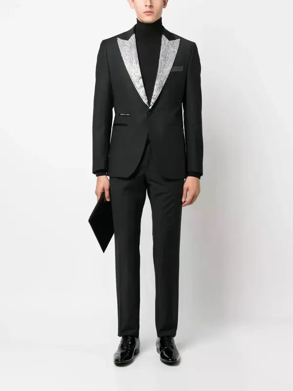 Philipp Plein Crystal-embellished Dinner Suit