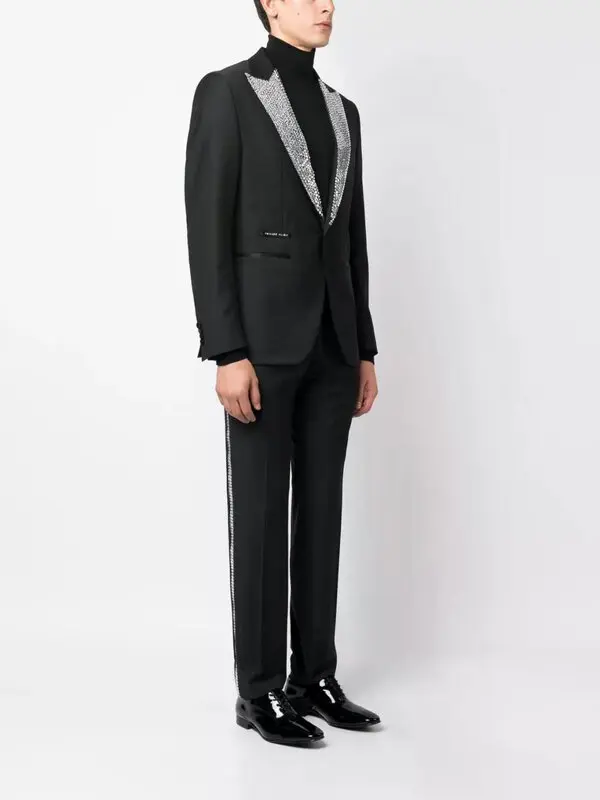 Philipp Plein Crystal-embellished Dinner Suit