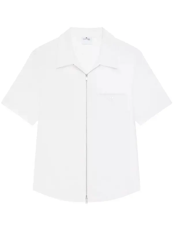 COURREGES Poplin Zip Shirt