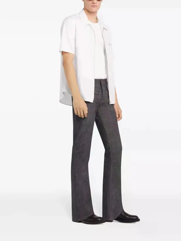 COURREGES Poplin Zip Shirt