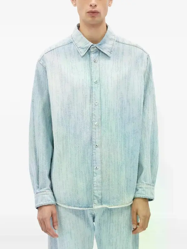 MSGM Washed-denim Overshirt