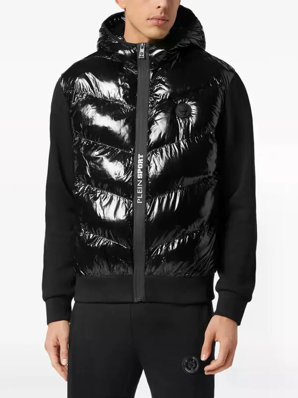PLEIN SPORT Logo-appliqué Padded Jacket