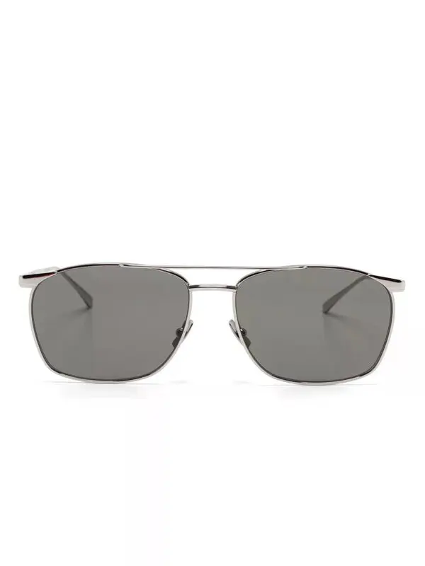 Saint Laurent Navigator-frame Sunglasses - Silver