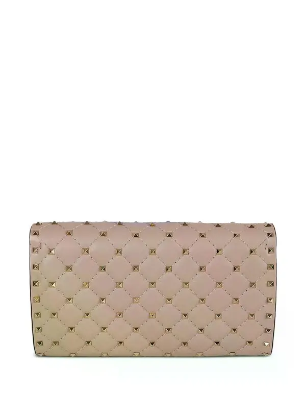 Valentino Garavani Rockstud Spike Quilted Lambskin Nappa Crossbody Bag - Neutrals