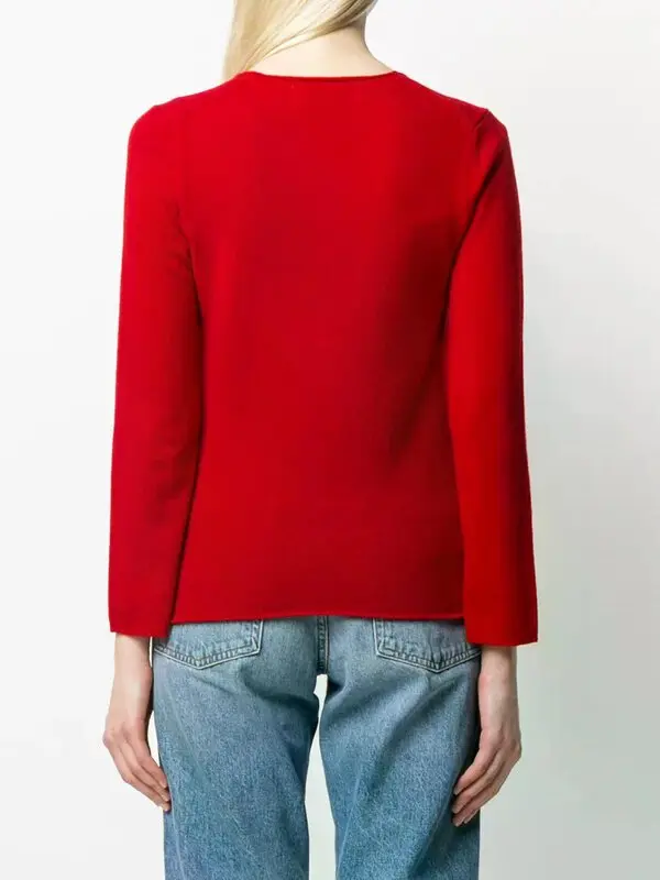 Play Comme Des Garcon Heart Appliqué Sweater - Red