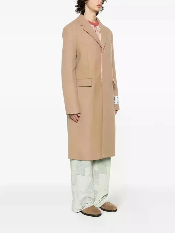 Acne Studios Single-breasted Wool Blend Coat