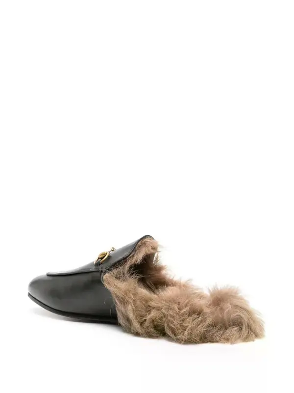 Gucci Princetown Shearling Mules