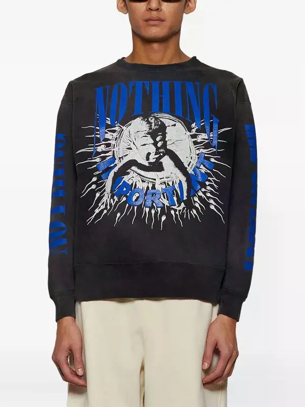SAINT MXXXXXX Graphic-print Sweatshirt