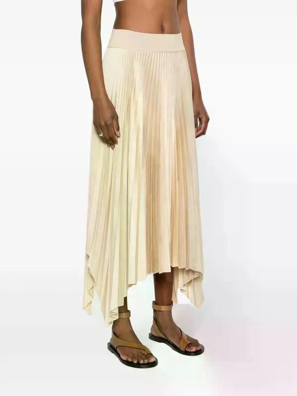 JOSEPH Ade Pleated Midi Skirt - Neutrals