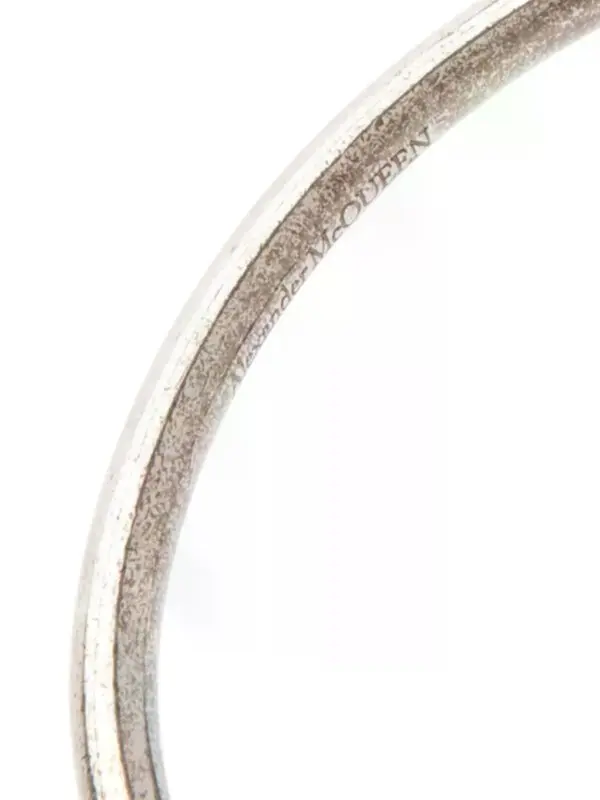Alexander McQueen Jewelled Twin Skull Bangle