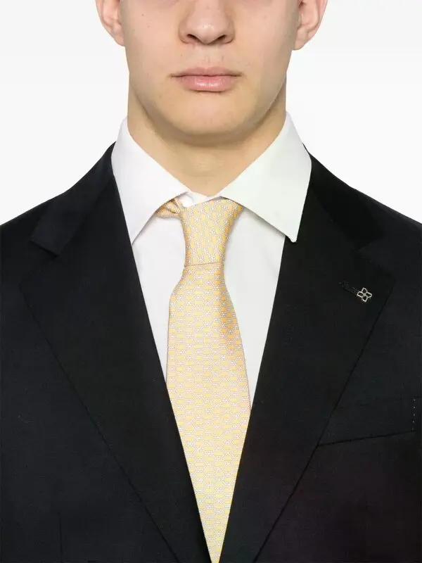 Tagliatore Brooch-detail Suit - Blue