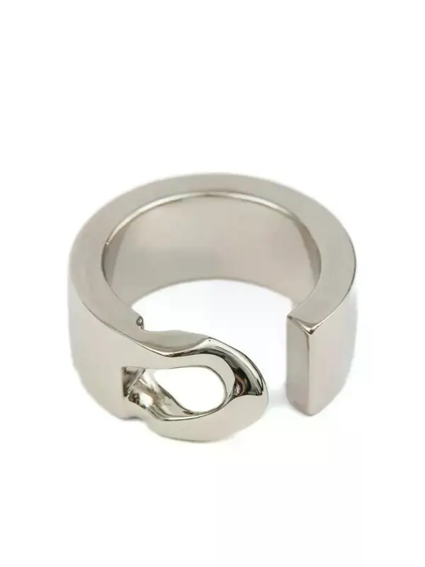 MAISON MARGIELA Minimal Logo Ring - Silver