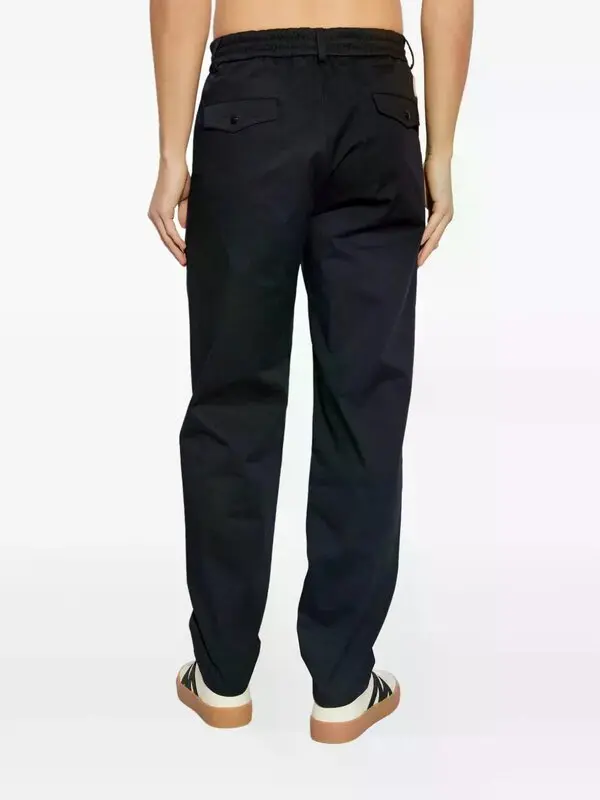 Moncler Cotton Gabardine Chinos - Blue