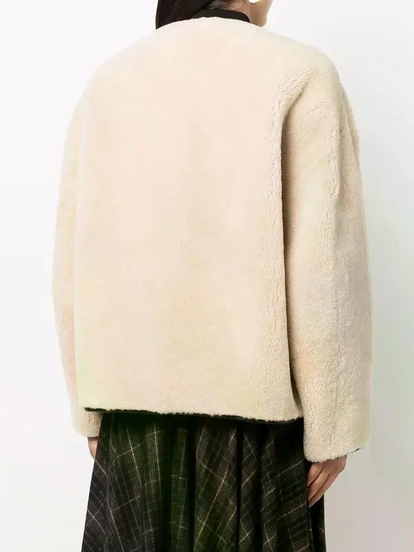 TOTEME Teddy Shearling Jacket - Neutrals