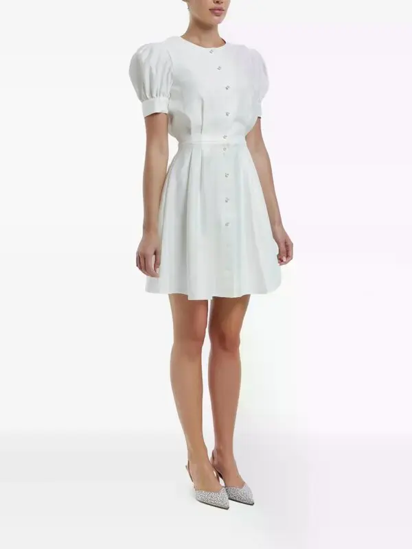 POST MERIDIEM Button-down Mini Dress - White