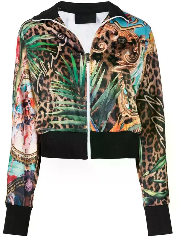 Philipp Plein Baroque Flowers-print Jacket