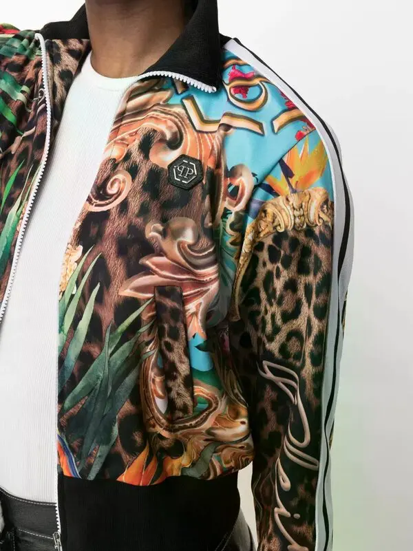 Philipp Plein Baroque Flowers-print Jacket