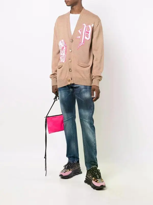 Philipp Plein Merino Wool Cardigan