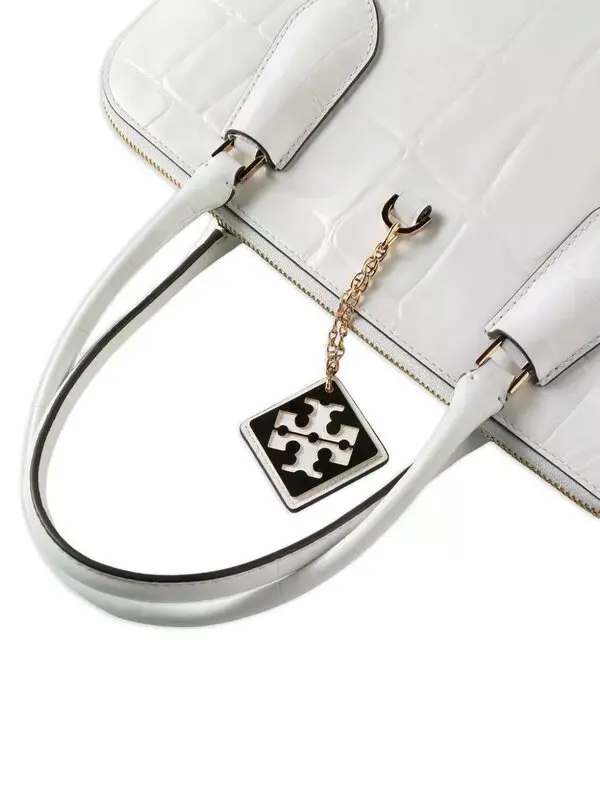 Tory Burch Swing Crocodile-embossed Tote Bag