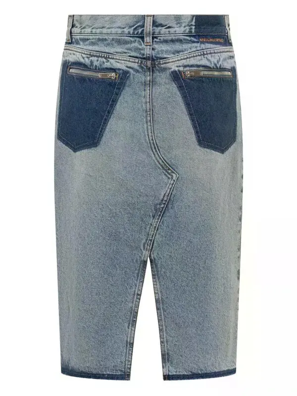 Stella McCartney Asymmetrical Denim Skirt