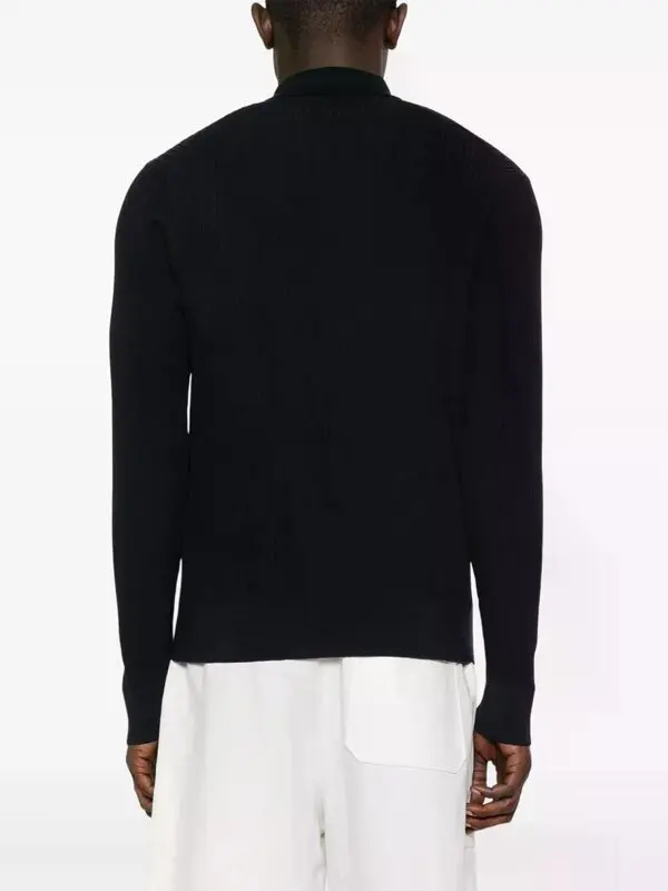 Brioni Ribbed-knit Polo Shirt