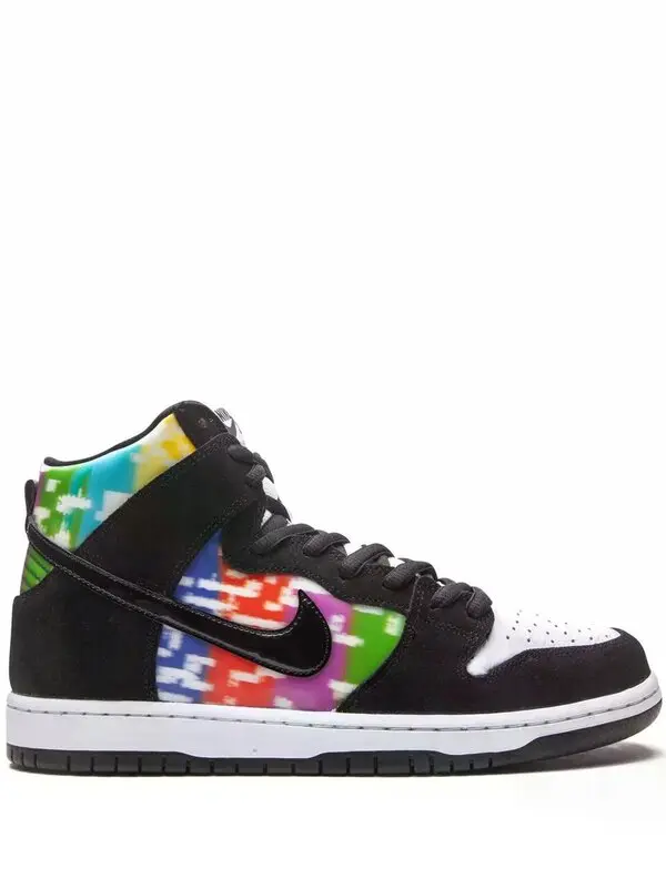 Nike Dunk High Tv Signal Sneakers - Black