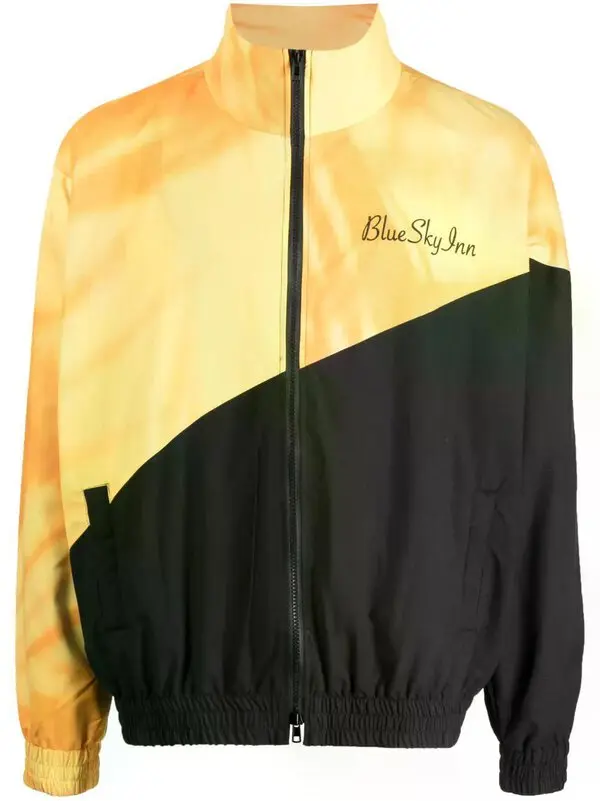 BLUE SKY INN Embroidered-logo Two-tone Jacket