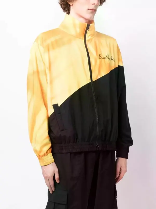 BLUE SKY INN Embroidered-logo Two-tone Jacket