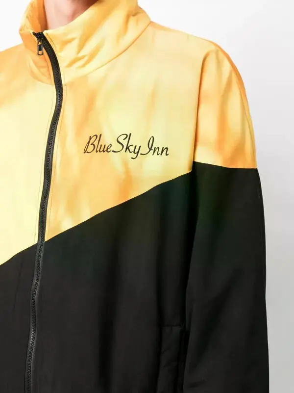 BLUE SKY INN Embroidered-logo Two-tone Jacket
