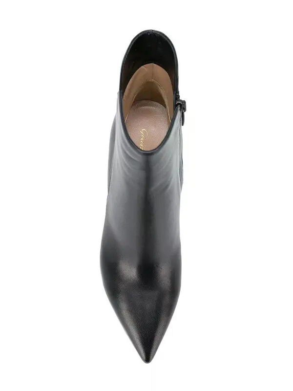 GIANVITO ROSSI Levy Leather Ankle Boots