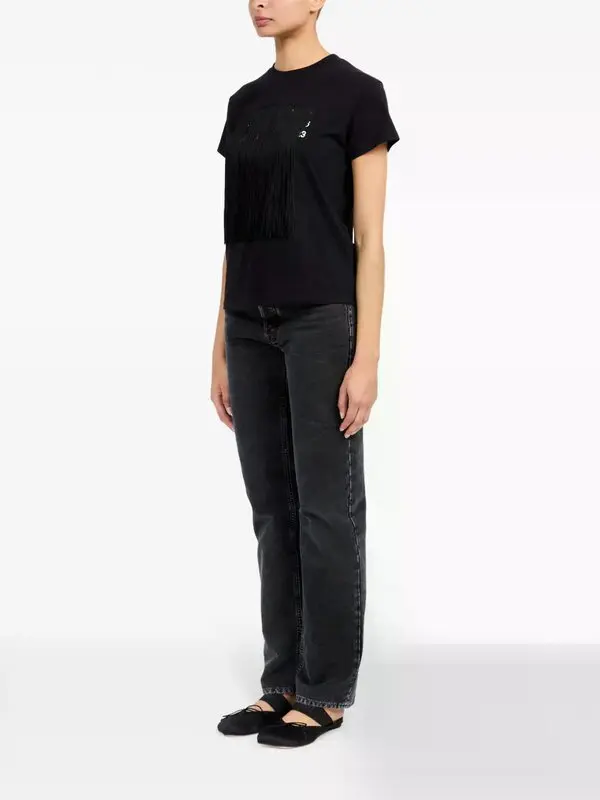 MAISON MARGIELA Round Neck T-shirt With Signature Numbers Motif