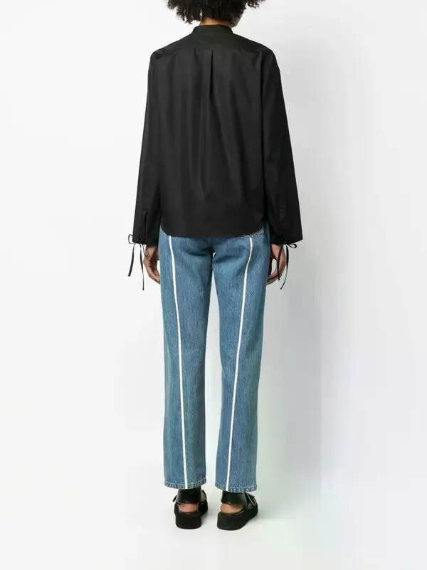 Aspesi Peplum Button-down Shirt - Black