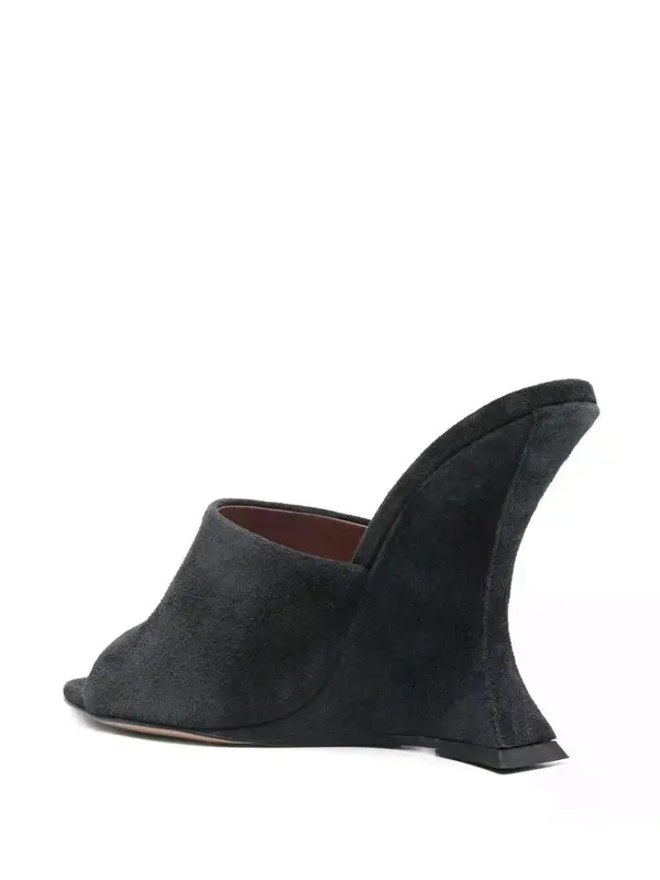 Paris Texas 105mm Suede Sandals - Black