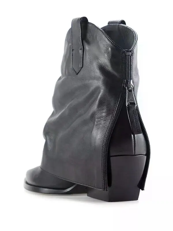 NOTABENE 60mm Zorro Leather Boots - Black