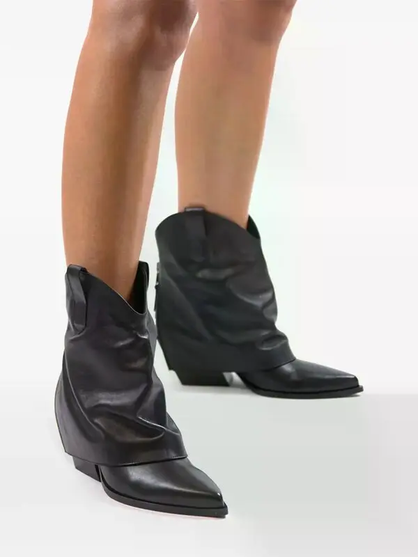 NOTABENE 60mm Zorro Leather Boots - Black