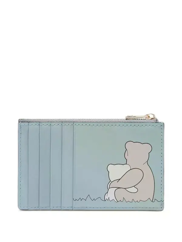 Furla Leather Card Holder - Blue
