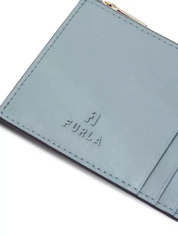 Furla Leather Card Holder - Blue