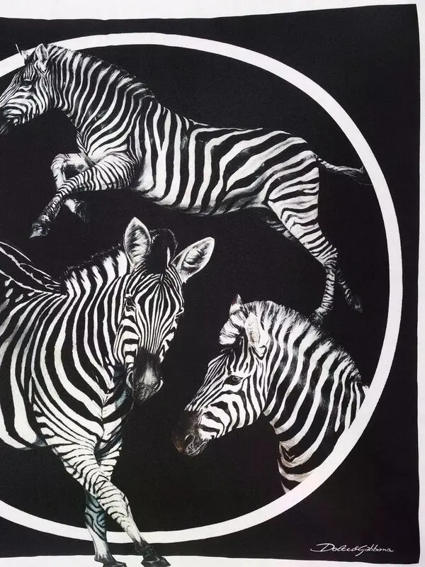 Dolce & Gabbana Zebra-print Silk Twill Cushion