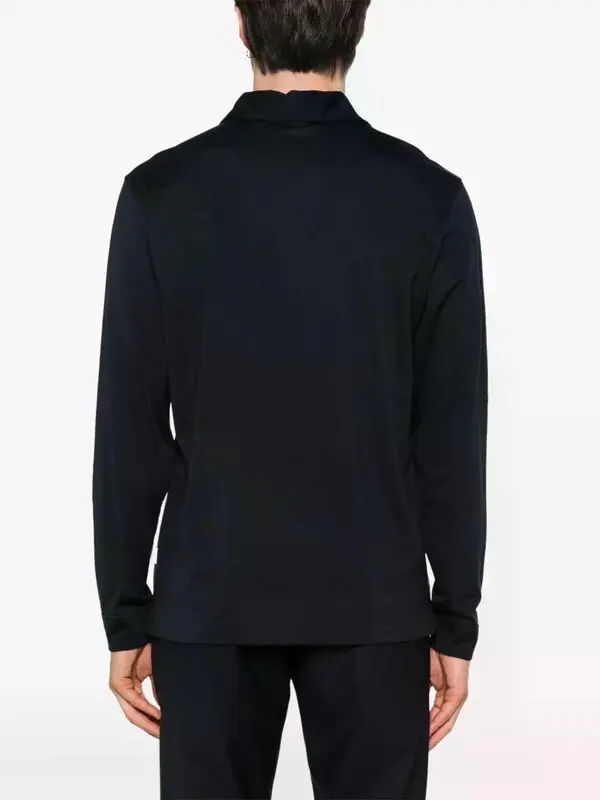LARDINI Long-sleeved Polo Shirt