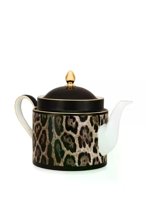 Dolce & Gabbana Leopard-print Teapot