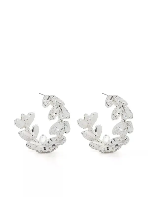 Magda Butrym Crystal Drop Earrings - Silver