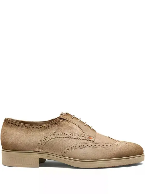 Santoni Leather Brogues - Neutrals