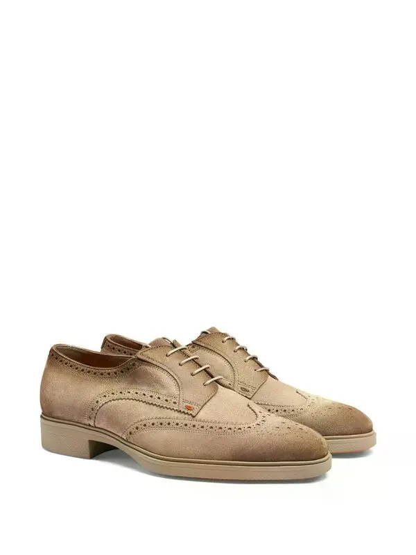 Santoni Leather Brogues - Neutrals