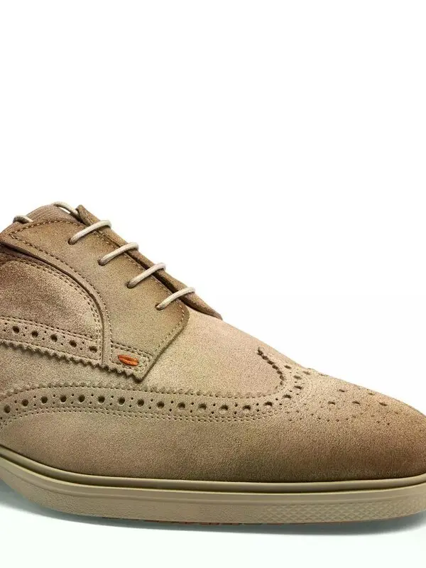 Santoni Leather Brogues - Neutrals