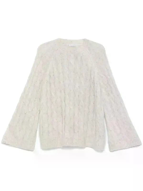 Brunello Cucinelli Cable-knit Wool-mohair Blend Sweater